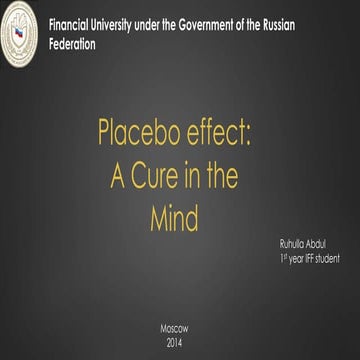 Placebo Effect | PPTX