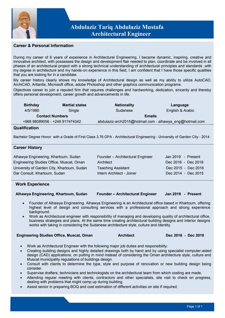 Abdulaziz Tariq Abdulaziz Mustafa CV 2024 | PDF
