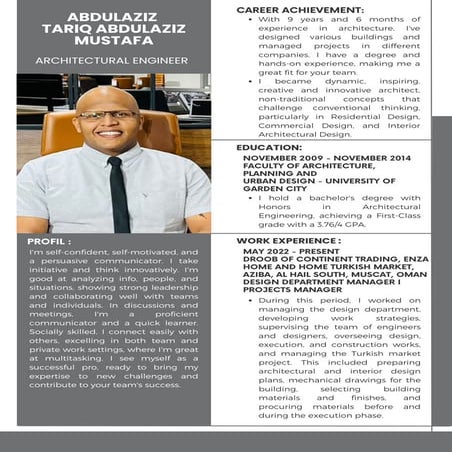 Abdulaziz Tariq Abdulaziz Mustafa CV 2024 | PDF