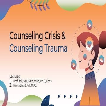 Comprehensive Crisis and Trauma Counseling Techniques and Goals | PDF
