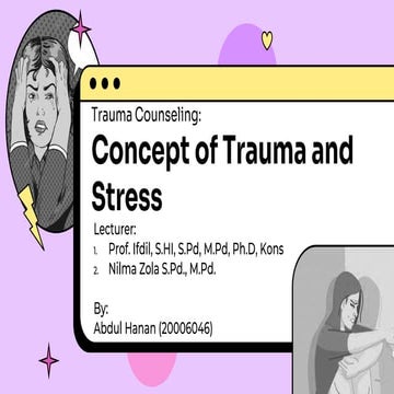 Comprehensive Overview of Trauma and Stress: Concepts, Symptoms, and ...