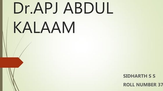 A.P.J.Abdul Kalam | PPT