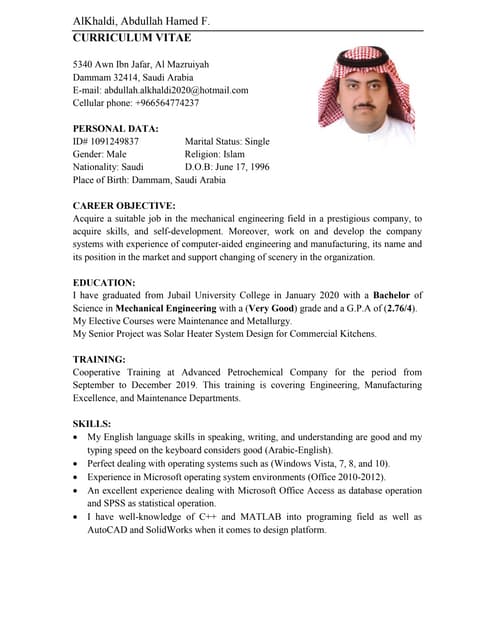 My CV ...mohamed saad) | PDF