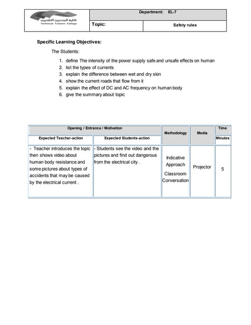 science 8 electricity lesson plan | DOCX | Physics | Science