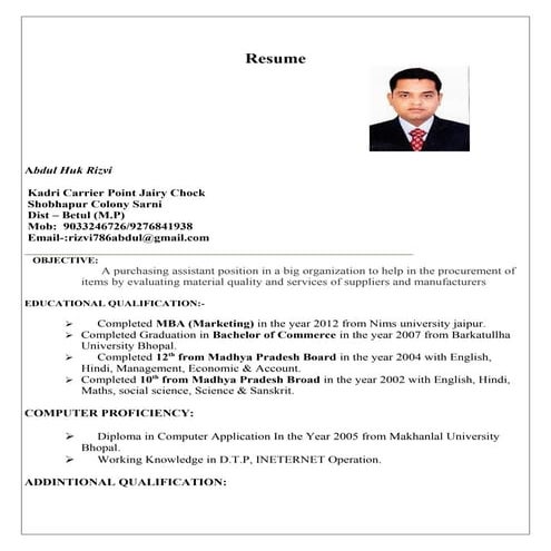 Abdul resume | DOC