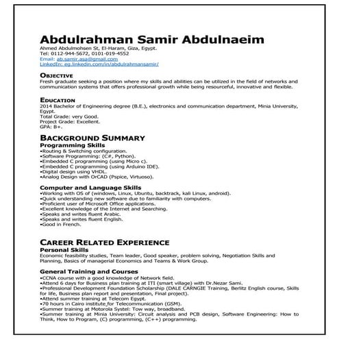 Habib cv 2020 | PDF