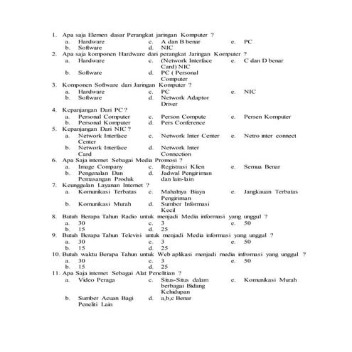 contoh tugas kkpi | DOCX