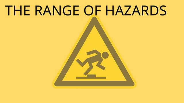 Types of hazards | PPTX | Injuries | Diseases and Conditions