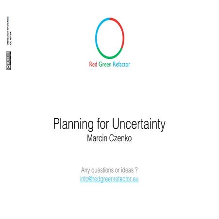 Planning for Uncertainty | PDF