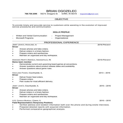 Brian Resume updated | DOC