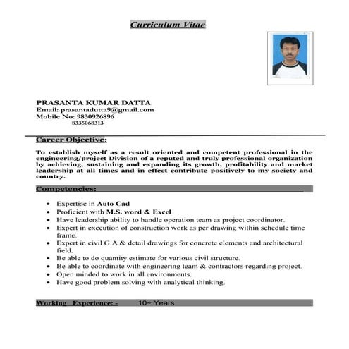 Muhammad Hamid Bashir CV | PDF