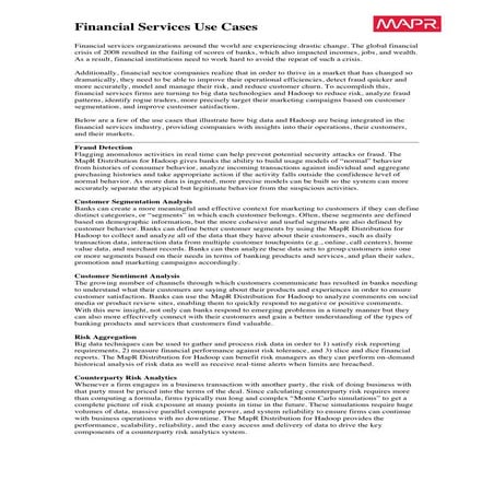 Financial services use cases | PDF