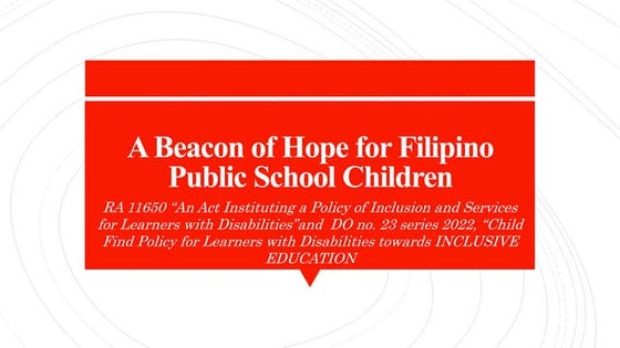 RA 11650: A New Era of Inclusive Education | PPTX | Special Needs Kids ...
