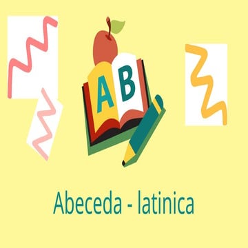 ABECEDA Power Point prezentacija za učenike prvog i drugogo razreda srpski u dijaspori nastavni ...