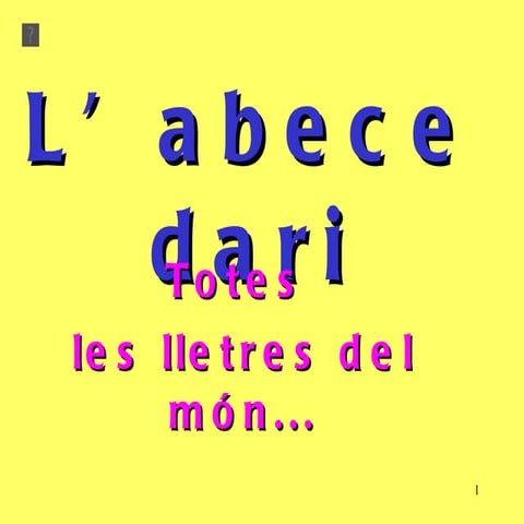 Abecedari amb exemples | PPT