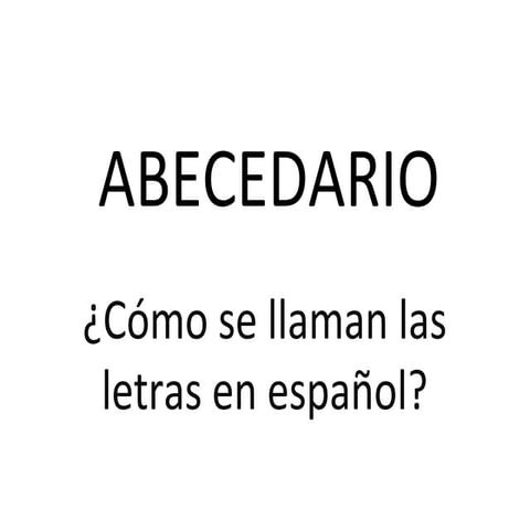 Abecedario | PPT