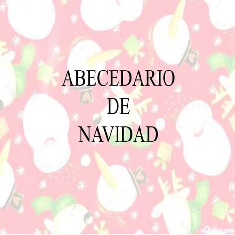 Abecedario de navidad | PPTX