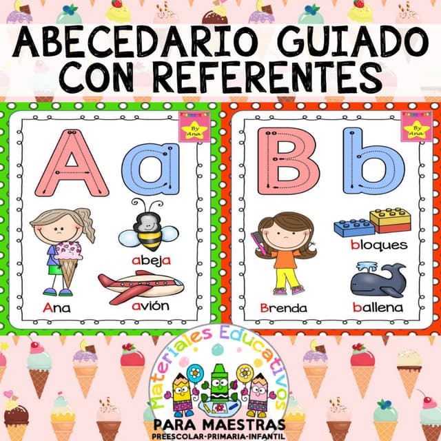 Abecedario guiado con referentes recopilado por Materiales Educativos ...