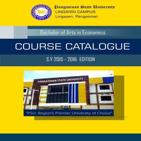 AB Economics Course Catalog 2015-2016 Edition | PDF