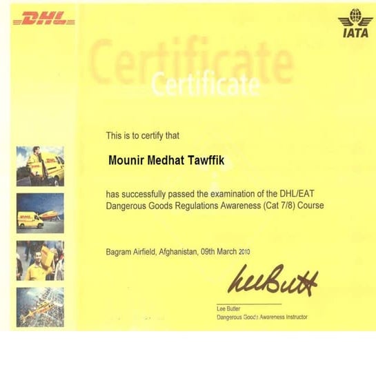 DHL certificate | PDF