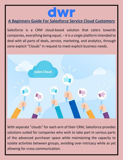 Salesforce sales cloud solutions | PPTX