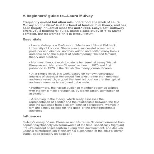 A beginners’ guide to | DOCX | Documentary | Genres