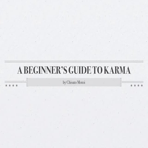 A beginner’s guide to karma | PPT