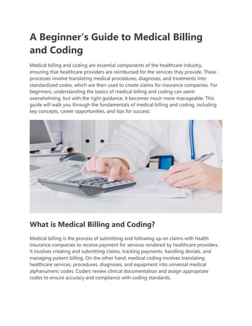 Medical Billing and Coding | PPTX