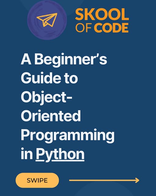 A Beginners Guide To Object Oriented Programming In Pythonpdf 0048