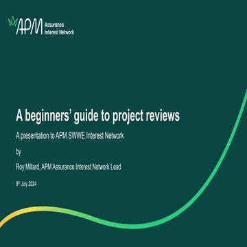 A beginner’s guide to project reviews - everything you wanted to know ...
