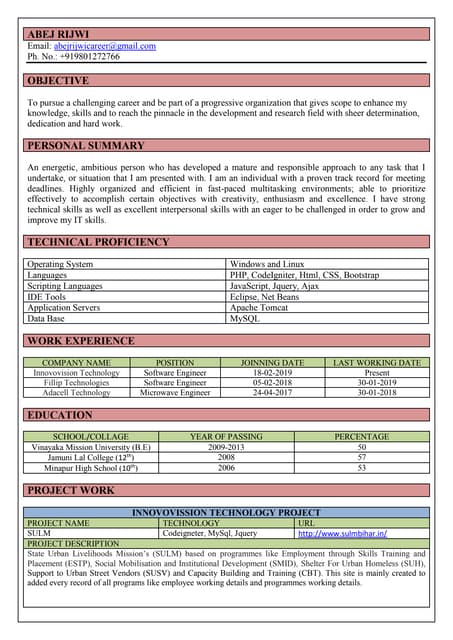 Wipro Experience Letter | PDF