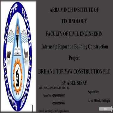 Industrial Training Presentation Construction | PPTX