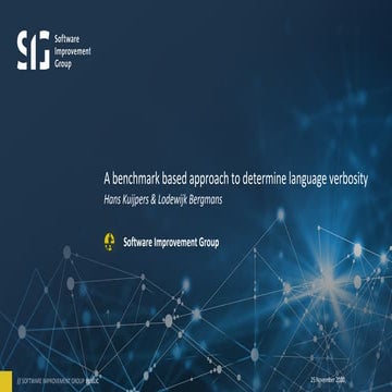 A benchmark based approach to determine language verbosity - Hans ...