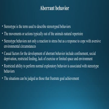 Aberrant behavior.pptxnaj and deddd eddc a | PPTX