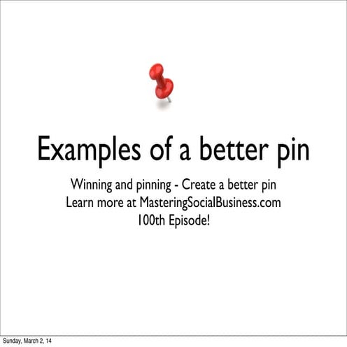 Creating better pin | PDF