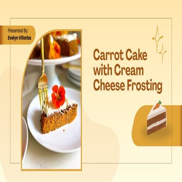 ADVANCE BAKING CARROT CAKE WITH CREAM CHEESE FROSTING | PDF