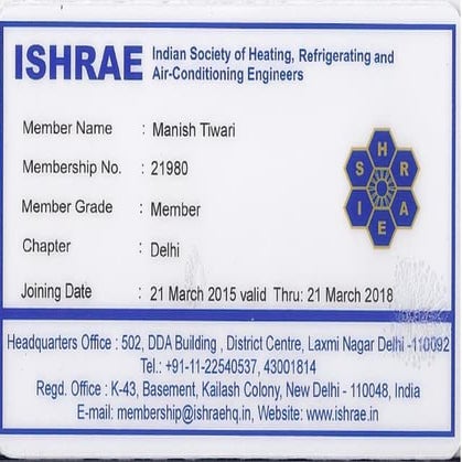 Ishrae- Member | PDF