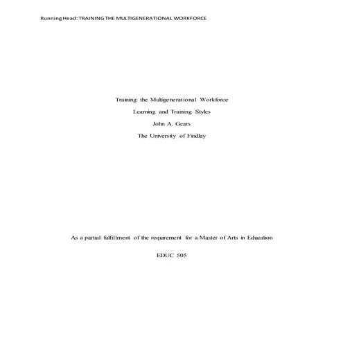 Finalproject- EDUC 552 | DOCX | Vocational Training | Careers