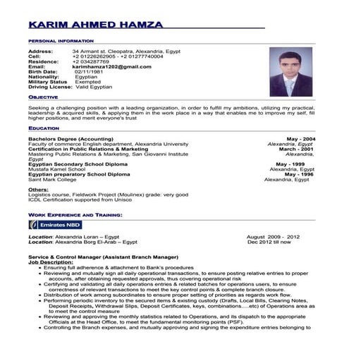 Karim Hamza cv(1) | DOC