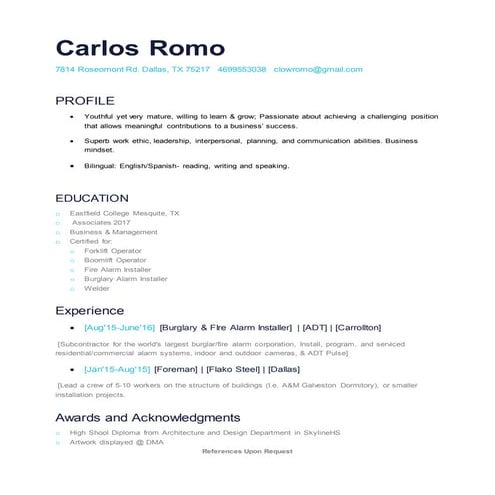 RESUME | DOCX