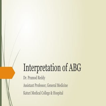 ABG interpretation | PPTX