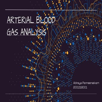 Arterial blood gas analysis ABG analysis | PDF