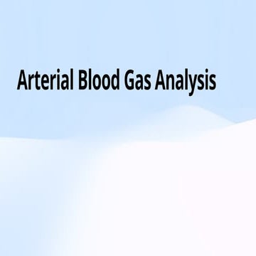ABG...pptx. arterial blood gas analysis. | PPTX