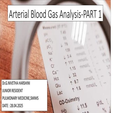 abga analysis in medicine medical college | PPTX