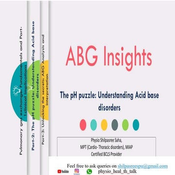 ABG Insights part 2.pdf The pH puzzle: understanding acid base ...