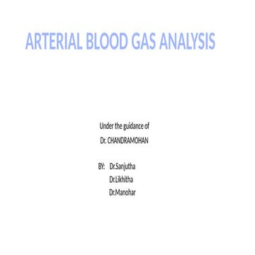 ABG Analysis ppt | PPTX