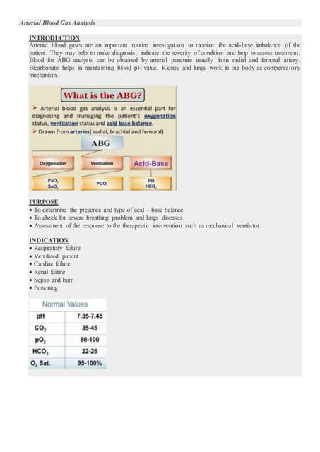 ABG Analysis ppt | PPTX