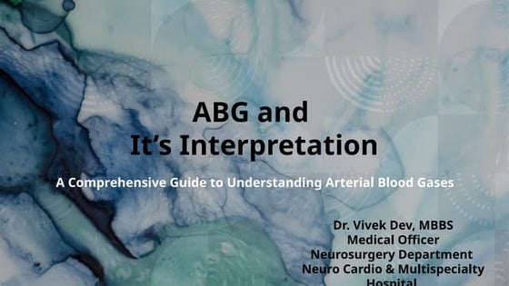 ABG Analysis ppt | PPTX