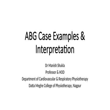 ABG Case Examples & Interpretation with discussion | PPT