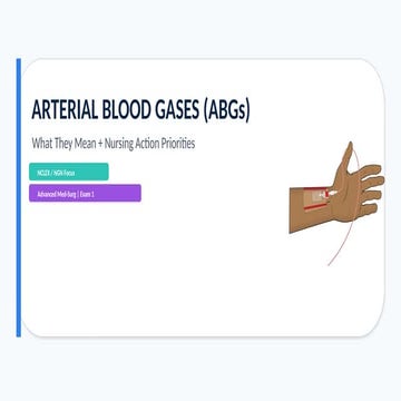 ABG presentation for nursing students 101 | PPTX